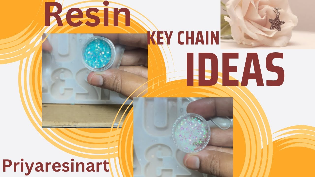 Epoxy Resin Art | Resin Alphabet Keyring | Tutorial Keychain Idea #resin #art #priyaresinart # ...