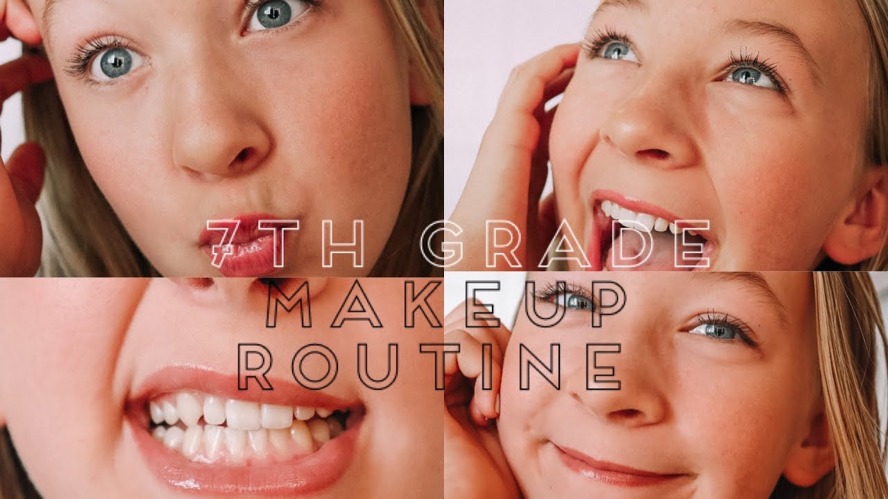7th grade everyday makeup routine! back to school 2020! - YouTube