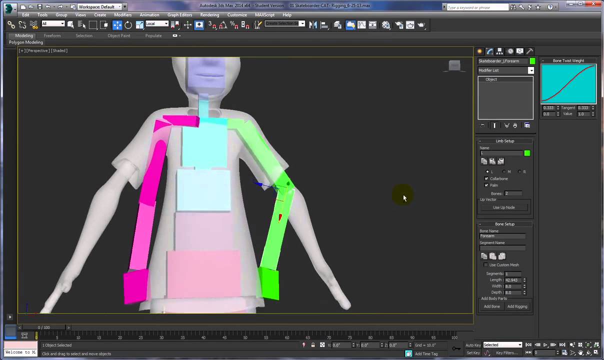 21 Character Rigging CAT Setup - YouTube