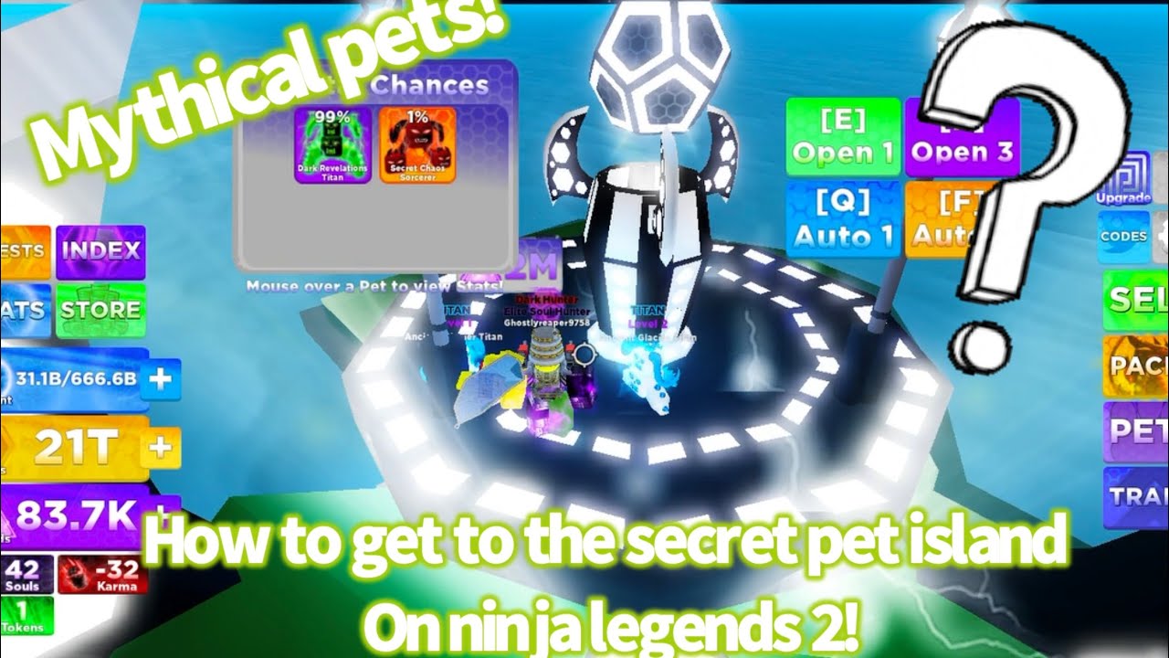 How to find the hidden pet island on Ninja Legends 2! - YouTube