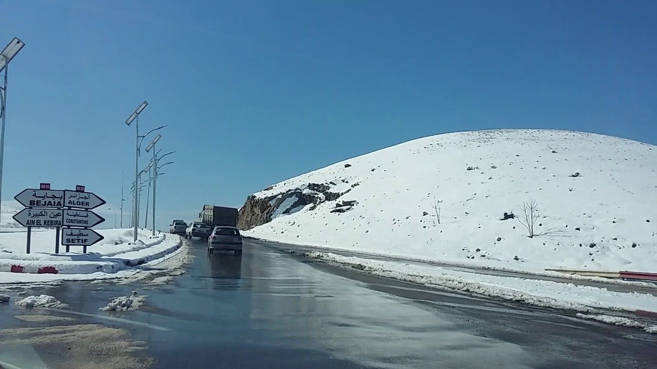 il neige a Setif |ثلوج كثيفة في سطيف-سبع دقائق من المتعة - YouTube