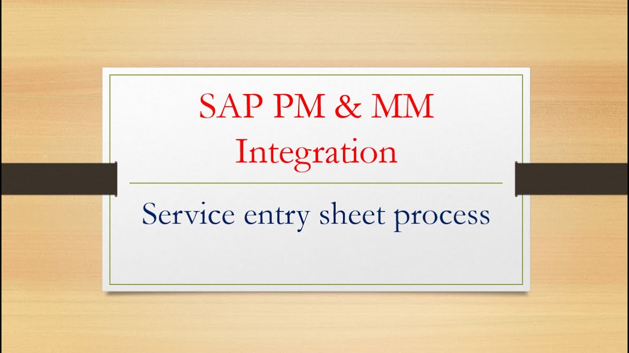 SAP PM MM 01 - YouTube