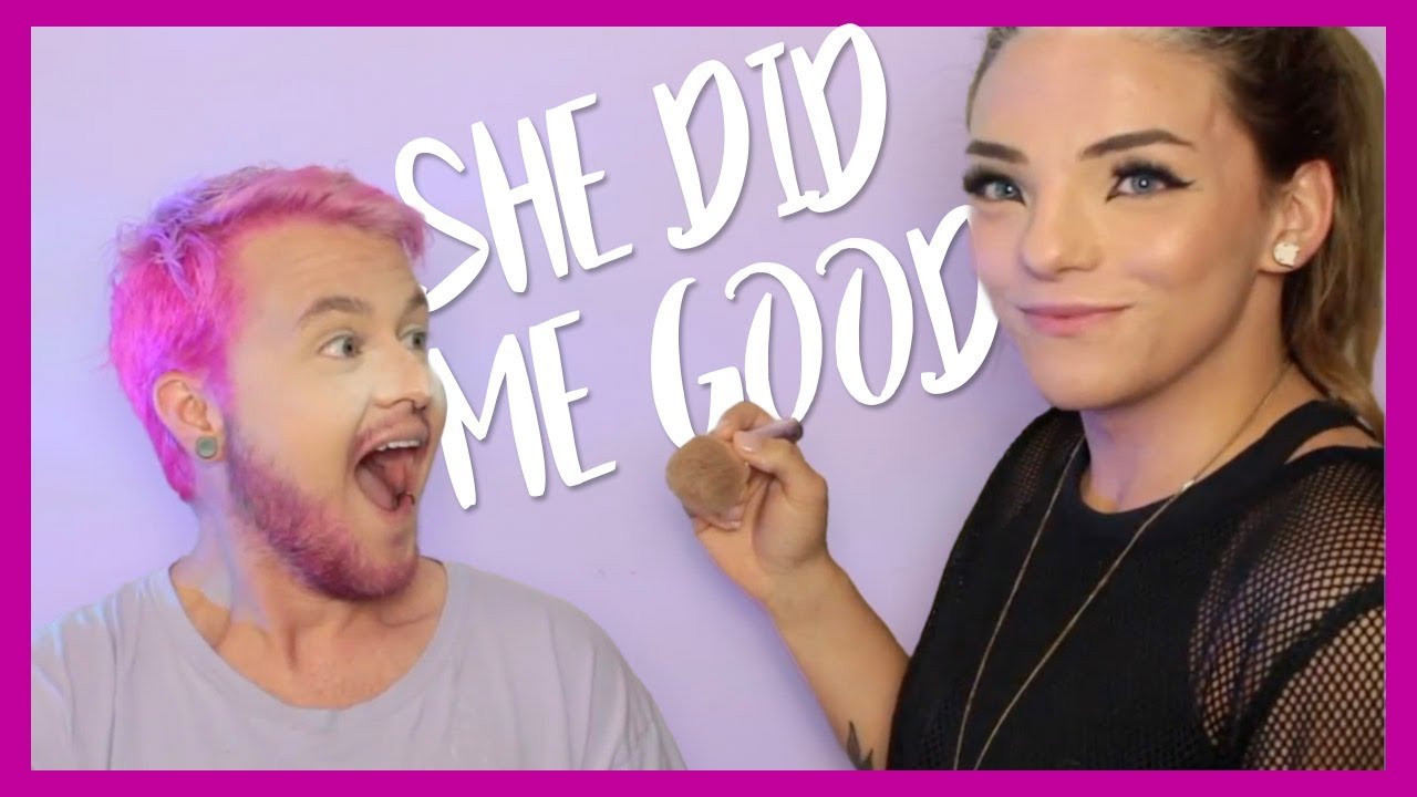 STEF SANJATI DOES MY MAKE UP (FTM TRANSGENDER) - YouTube