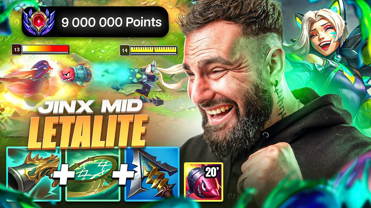 9 MILLIONS DE MAÎTRISE SUR JINX MID LÉTALITÉ (Un p’tit truc en plus ...