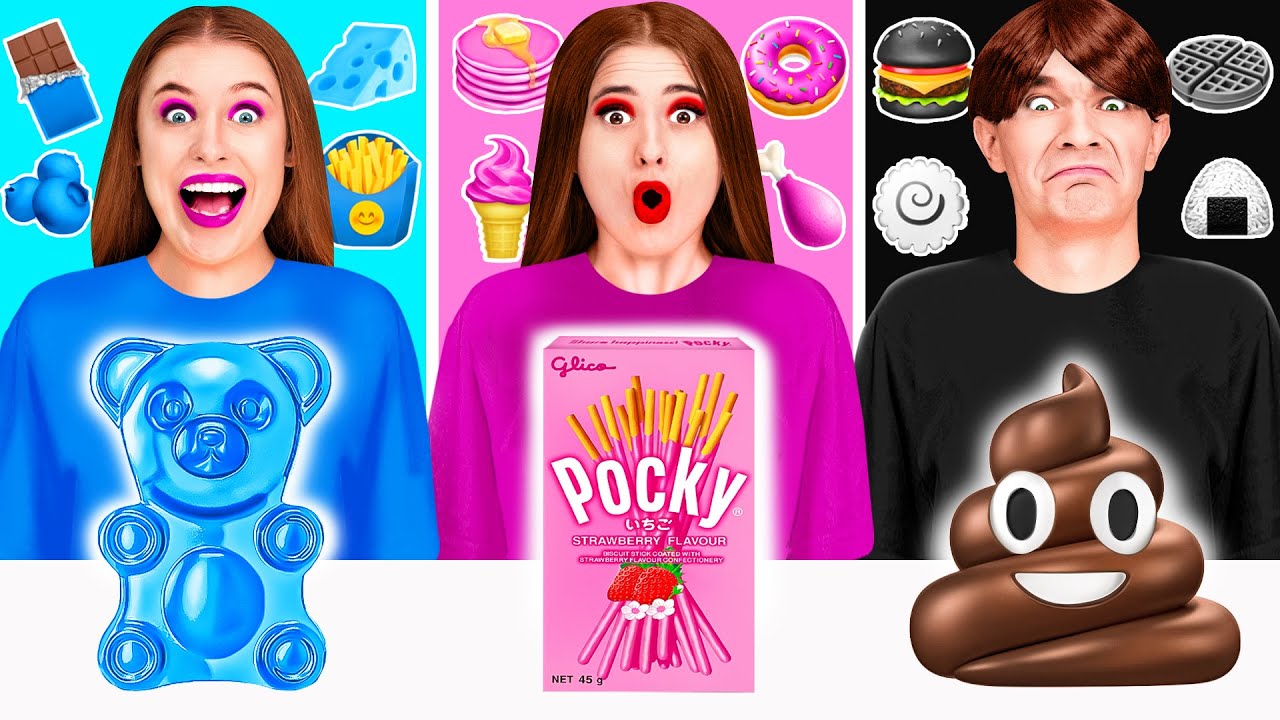 Food of The Same Colors Challenge by Happy Fun - YouTube
