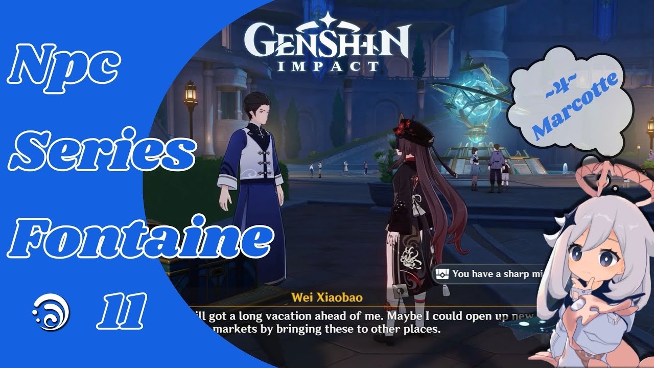 Wei Xiaobao (Npc) Series🔹11🔹Fontaine × Genshin Impact #genshinimpact ...