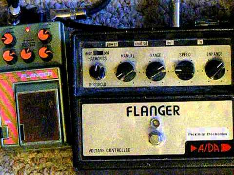 ADA flanger( 90s RI) Vs ibanez digital flanger ( L series ) - YouTube