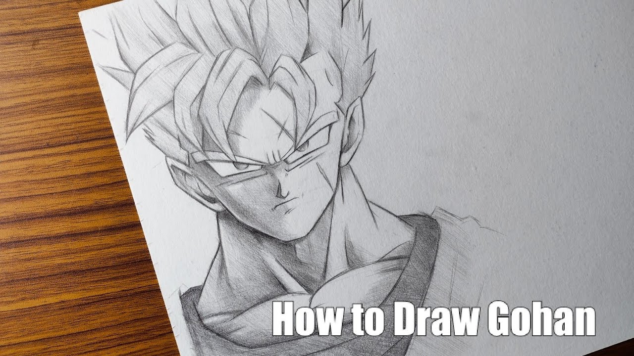 How to Draw Gohan | SK Art | Dragon Ball z - YouTube