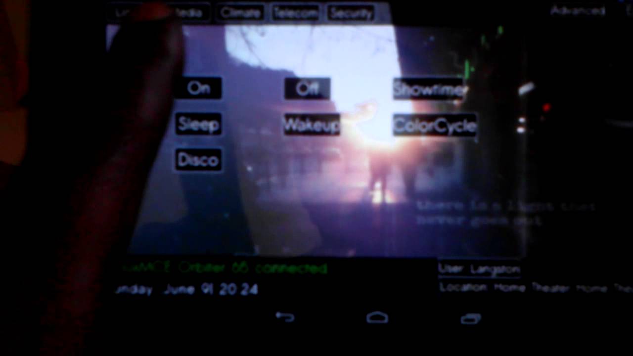 Linuxmce orbiter on Android / Qt5 - YouTube