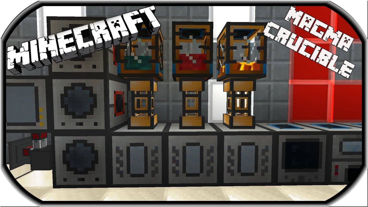 Magma Crucible / Magmatiegel 💎 Minecraft Thermal Expansion Tutorial 💎 ...