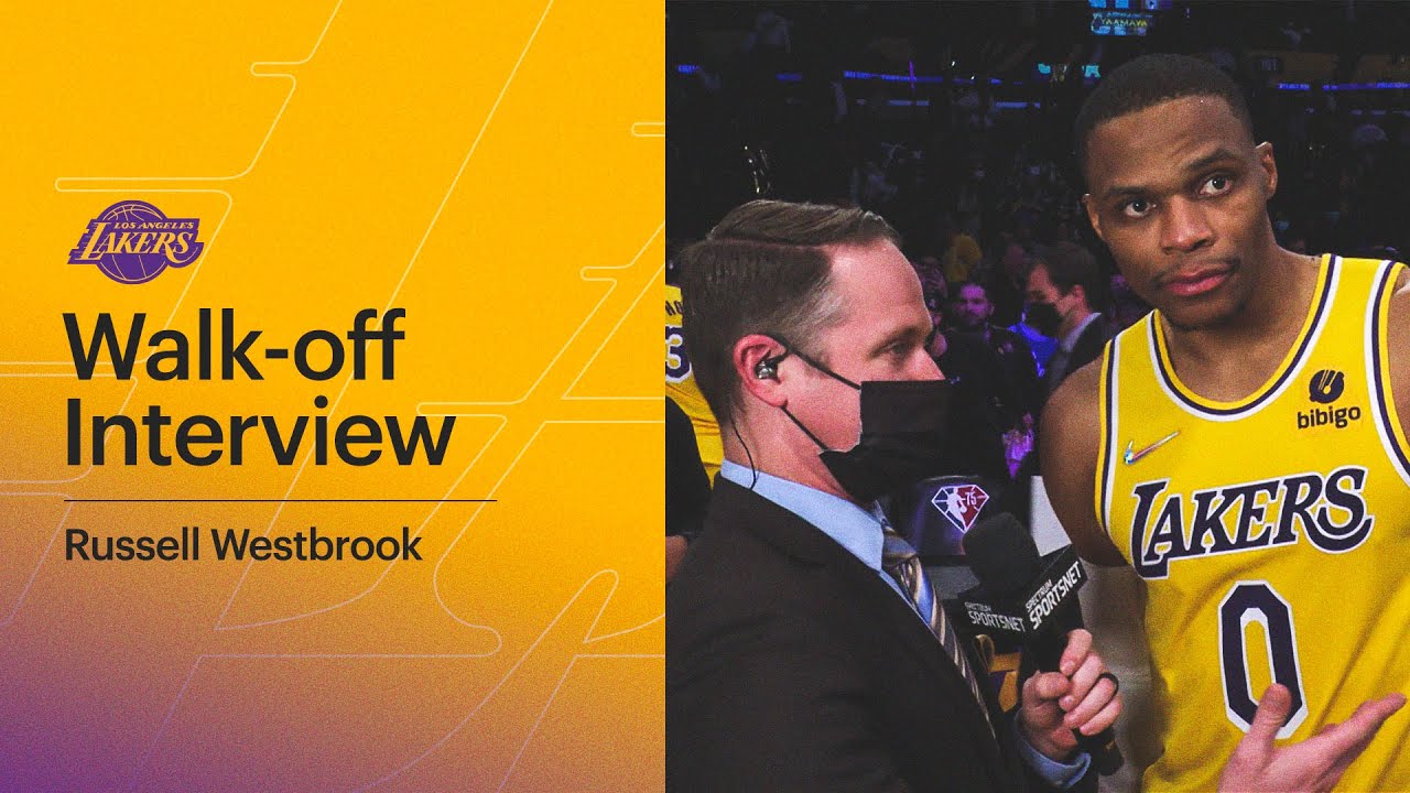 Lakers Postgame Walk-off: Russell Westbrook (12/7/21) - YouTube