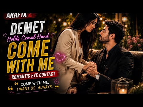WHEN DEMET HOLDS CEMAL'S HAND WITH DEEP ROMANTIC EYE CONTACT... 🥺❤️ | #CeMet #Arafta #viralvideo 