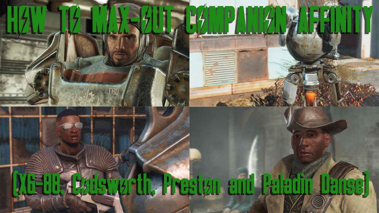 Fallout 4 › How to boost companion affinity (Preston, Danse, Codsworth ...