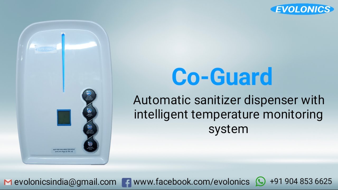 Automatic sanitizer dispenser with temperature monitoring system Co ...