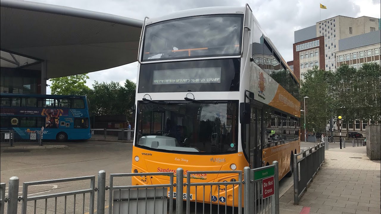 *Brand new* Sanders Coaches Volvo B8L MCV EvoSeti Route X44 - YouTube