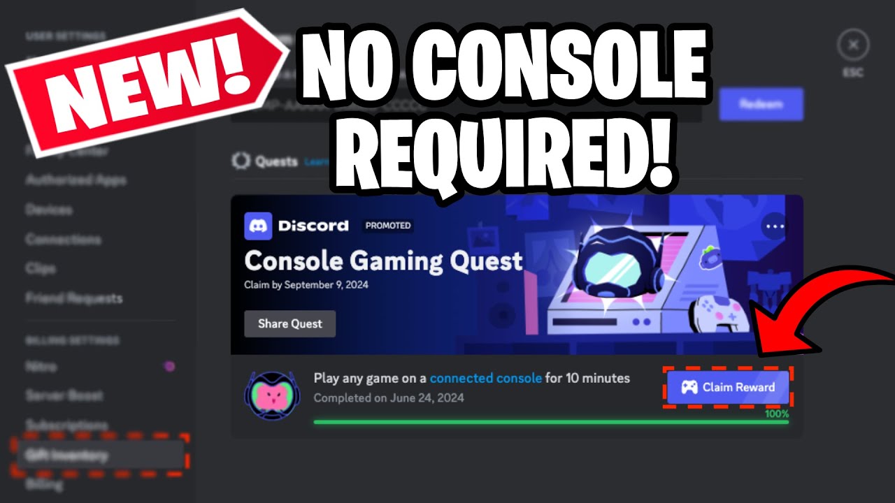 How To Complete The Console Gaming Discord Quest WITHOUT Owning A ...