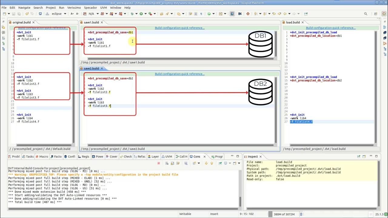 How to speed-up DVT IDE build using precompiled databases - YouTube