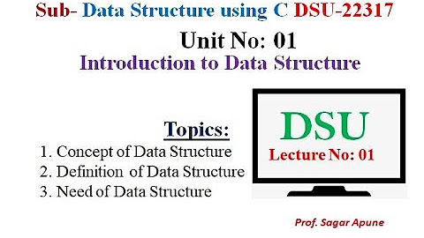 Data Structure Using C ( DSU 22317) - YouTube