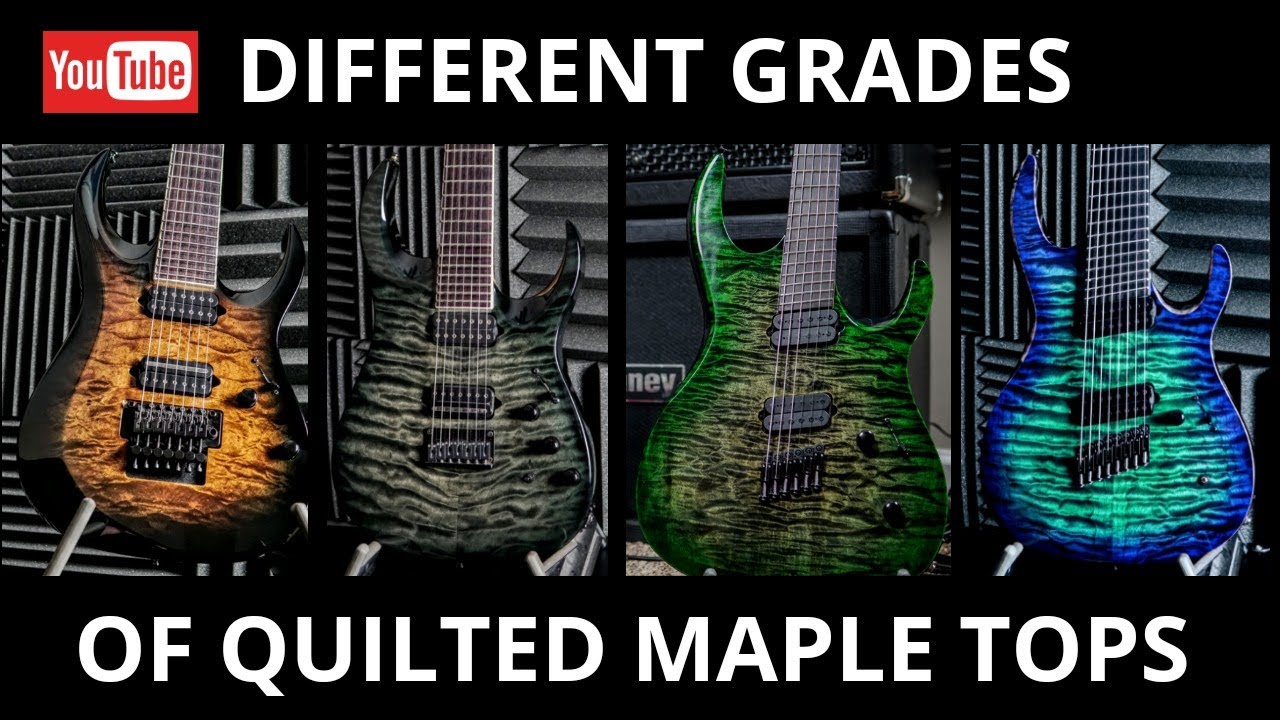How To Choose a Maple Top For a Guitar - Different Grades - YouTube