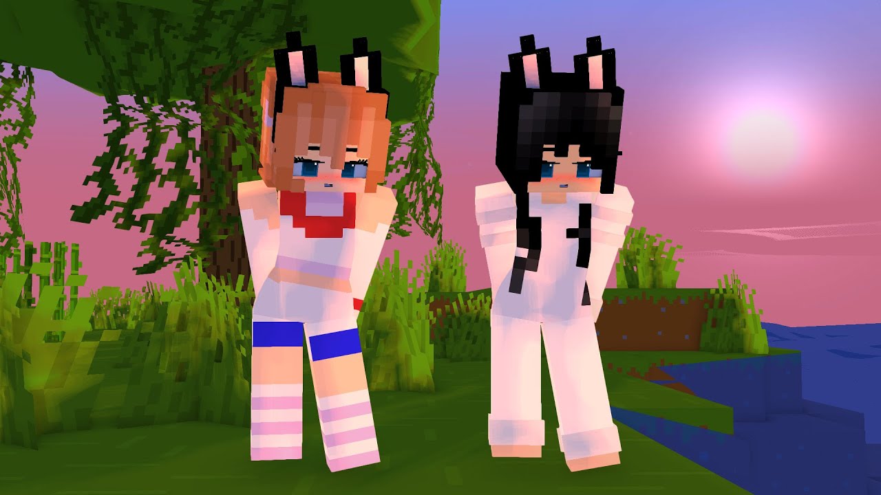 e - ku bunny momo cute & sadako tutu dance #minecraft #animation # ...
