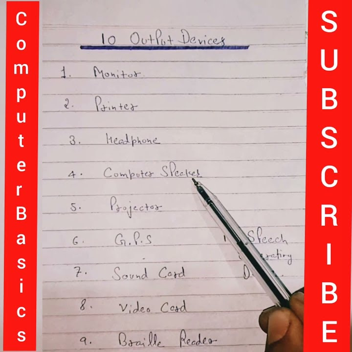 10 Types Of Output Devices! #Outputdevices #computerbasics #shorts ...