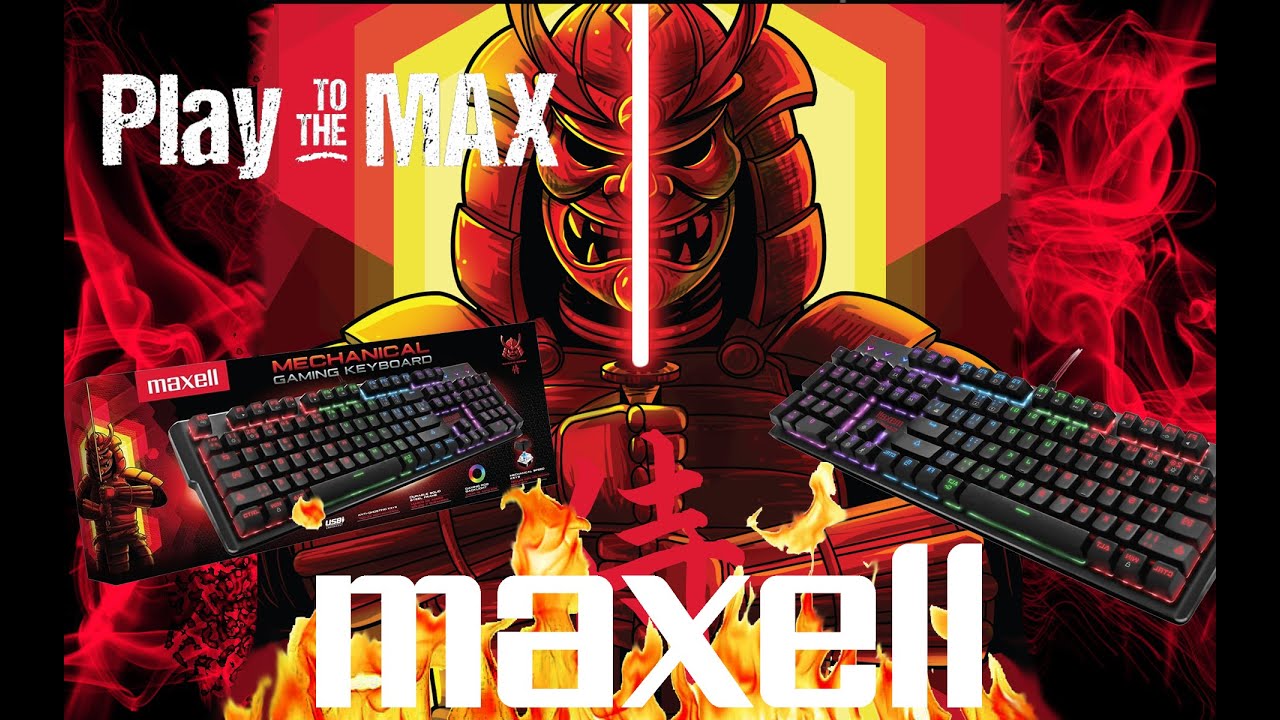 TECLADO 💥GAMING 💥MECANICO DE MAXELL Samurái👺 Series - YouTube