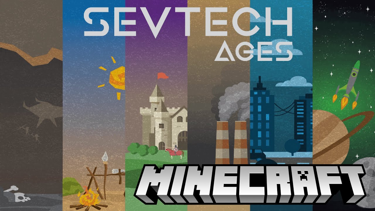 #Minecraft SevTech Ages 8 Плавим медь,Пещерному человеку ниче не ...