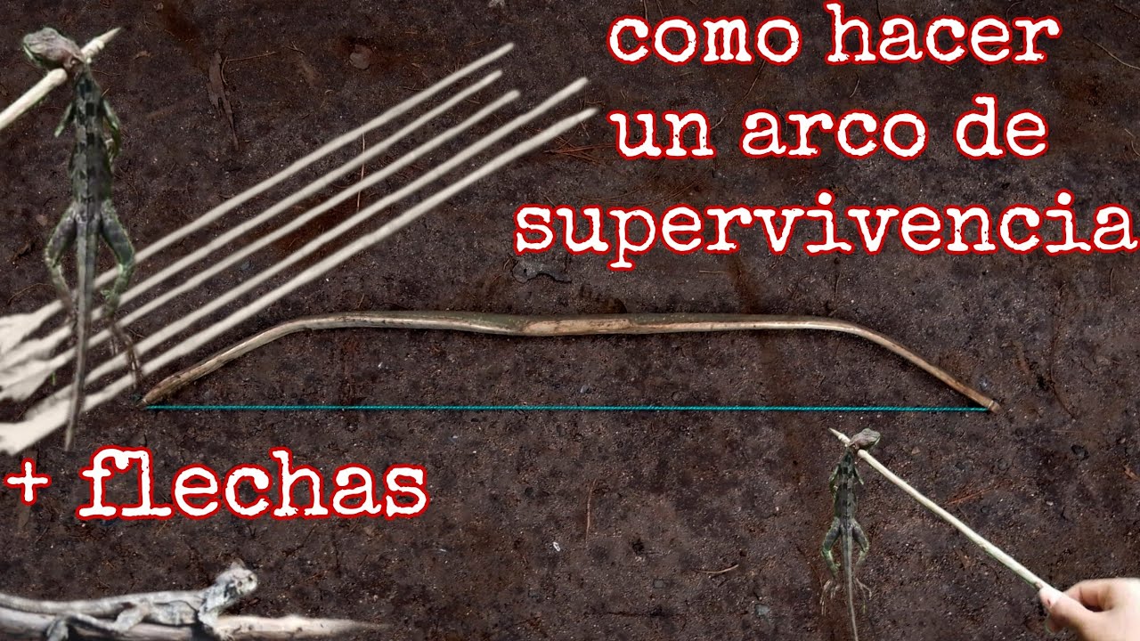 como hacer un arco más flechas de supervivencia - YouTube