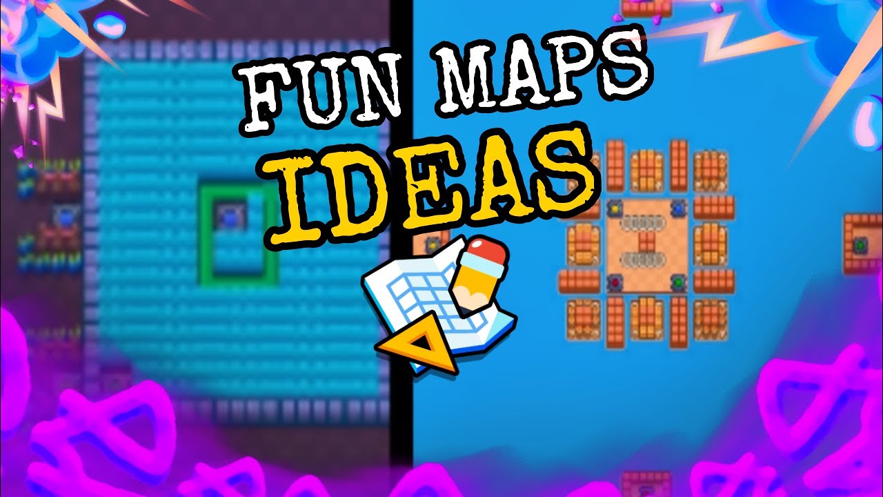 Top 2 BEST FUN MAPS IDEAS IN MAP MAKER BRAWL STARS - YouTube