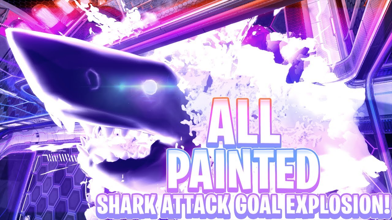 ALL *NEW* PAINTED SHARK ATTACK GOAL EXPLOSION IN ROCKET LEAGUE! (Season ...