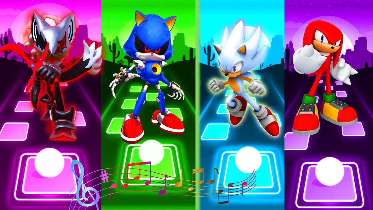 SONIC INFINITE vs SONIC METAL vs SONIC SILVER vs KNUCKLES - TILES HOP ...