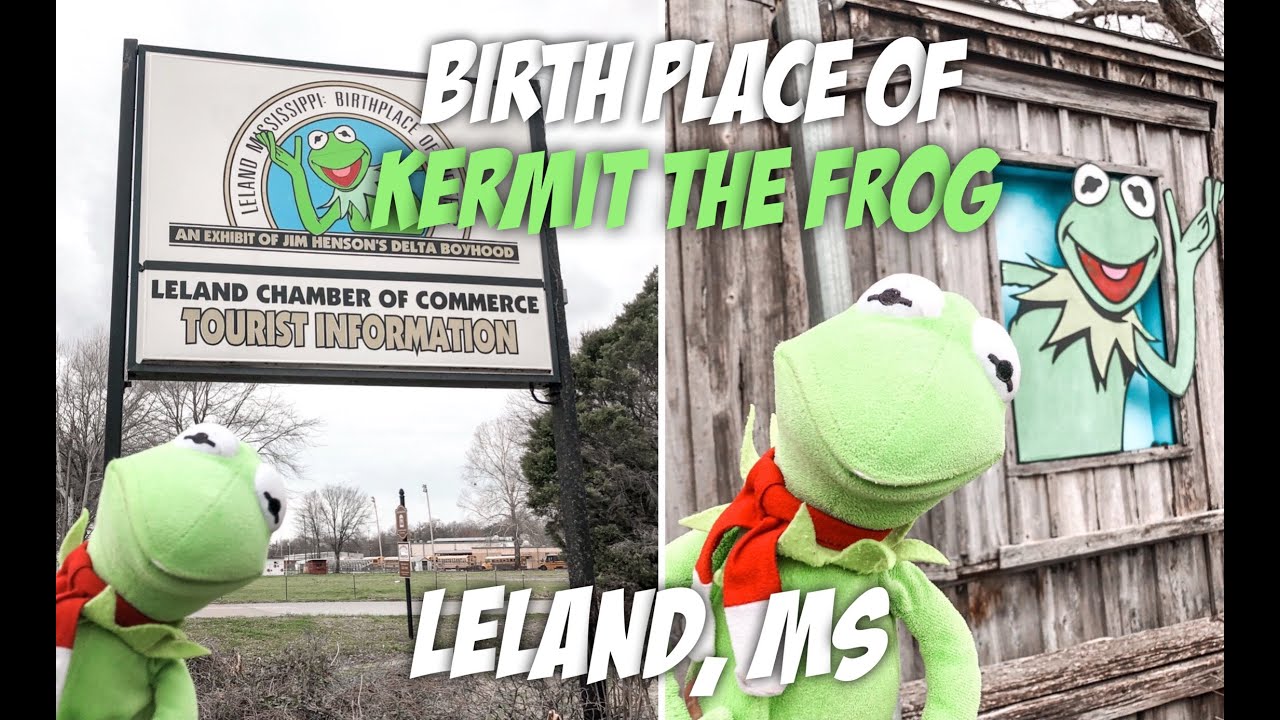 Birthplace Of Kermit the Frog!! 🐸 Leland, Mississippi - YouTube
