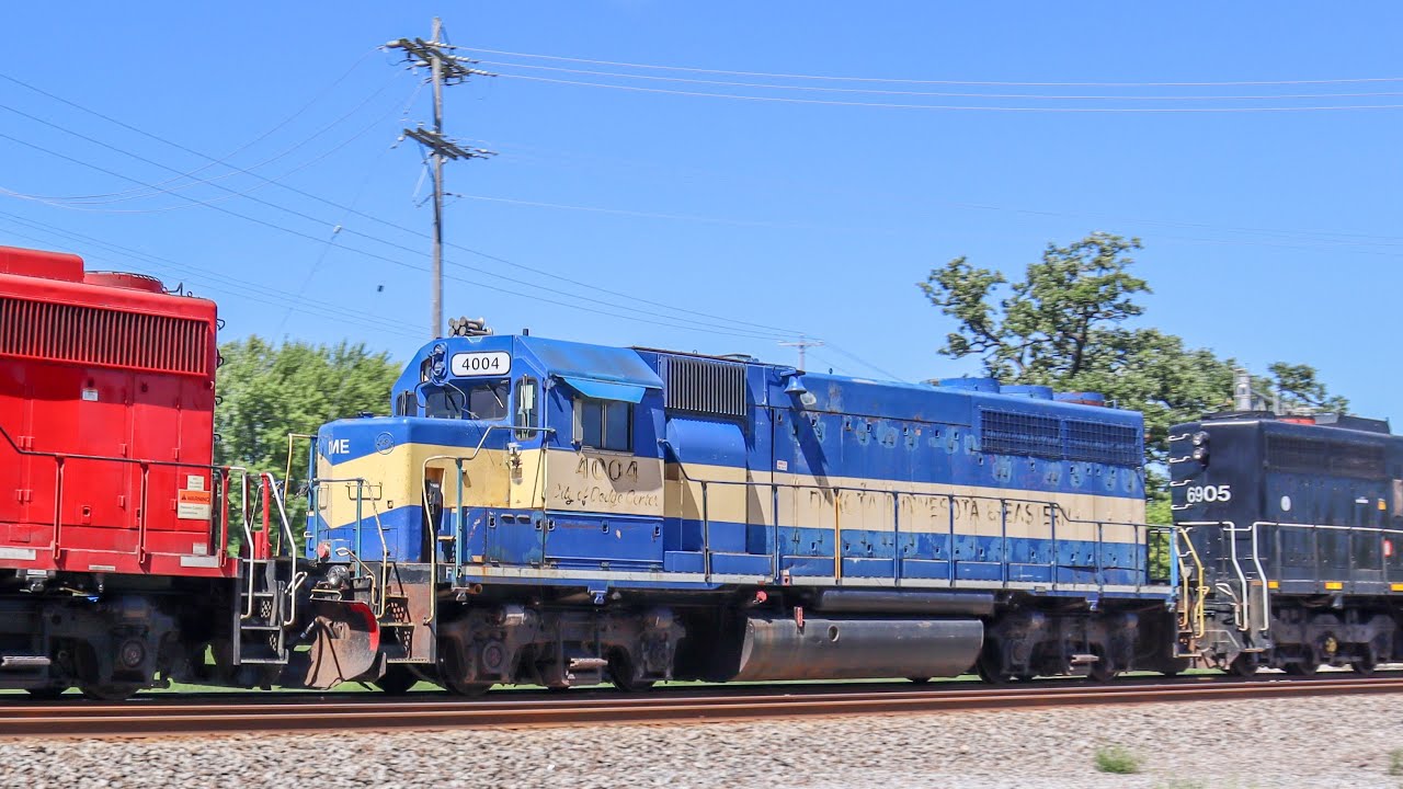 CP 246 with DM&E 4004 and DMVW 6905 and a sb oil train - YouTube