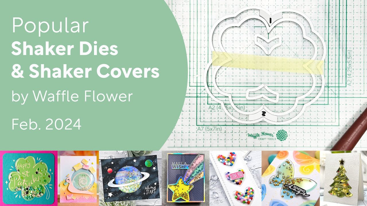 Popular Shaker Dies and Shaker Covers by Waffle Flower - YouTube