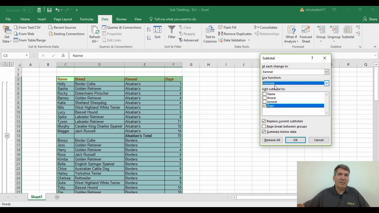 How To Calculate Subtotal In Microsoft Excel Nilc co uk Tutorial How To Calculate Subtotal In Microsoft Excel Nilc co uk Tutorial