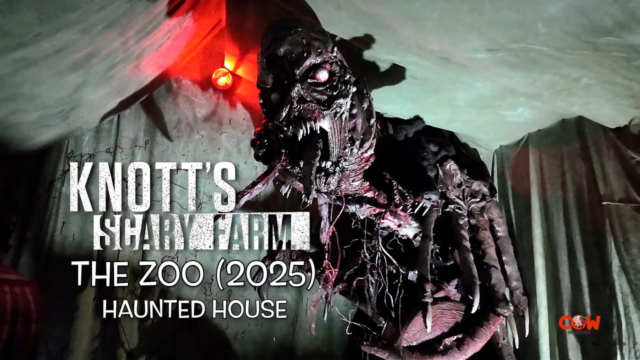 NEW! THE ZOO HAUNTED HOUSE KNOTT’S SCARY FARM 2025 HALLOWEEN MAZE ...