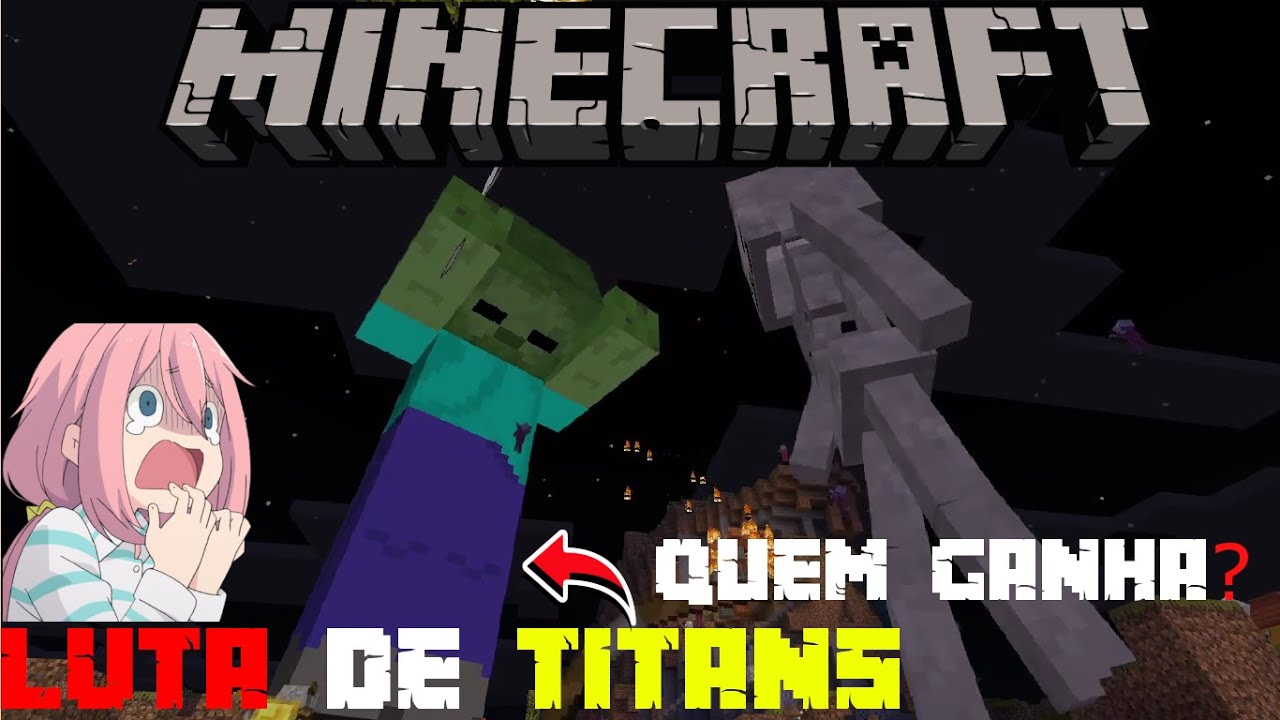 Minecraft Mas... LUTA DE MOBS TITANS (FINAL TITANS ADDON V5) - YouTube