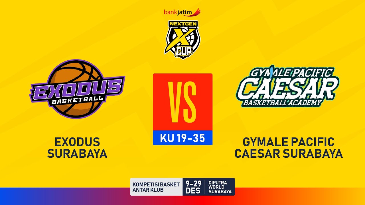 BANK JATIM NEXTGEN CUP 2024 | KU 19-35 | EXODUS BASKETBALL VS GYMALE ...