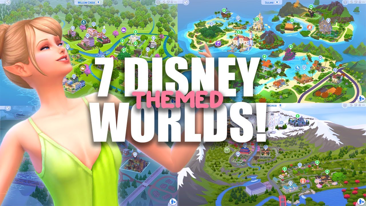 The ULTIMATE Disney Sims 4 Save File | Full Tour - YouTube