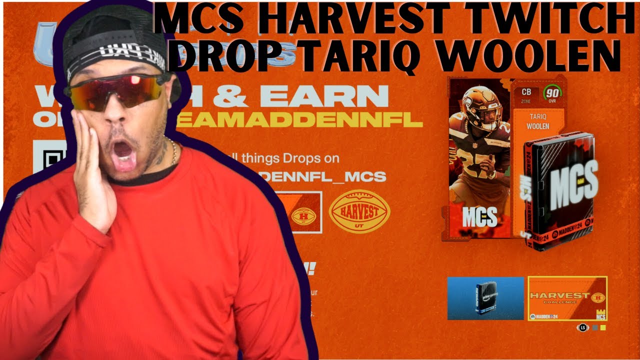 Free MCS Harvest Twitch Drop Tariq Woolen Madden 24 - YouTube