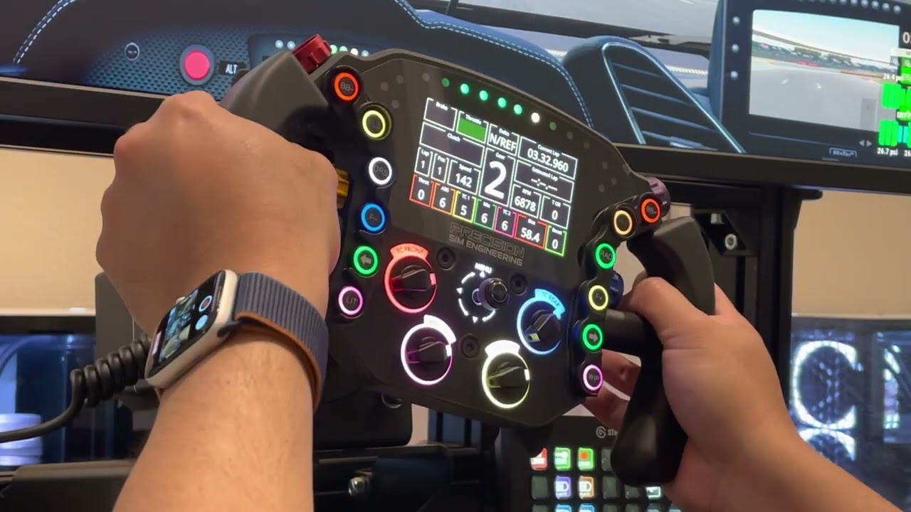 Precision Sim Engineering LM-X Display and LED Demo Ferrari 488 GT3 Evo ...