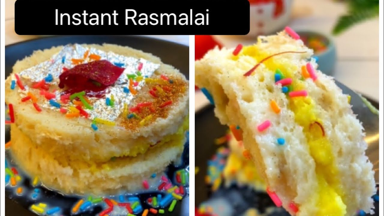 🥰Instant Rasmalai | Ingredients Is in description box | How to make ...