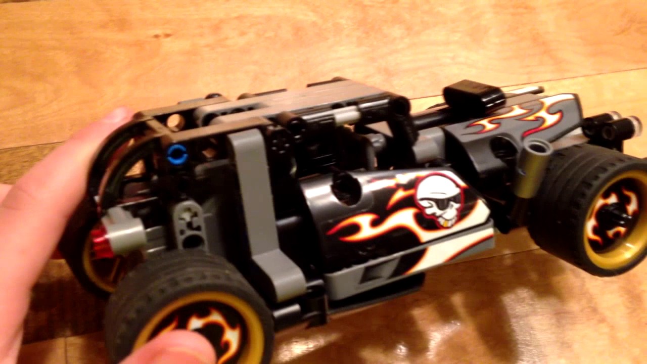 Lego Technic Pull Back Hot Rod Review - YouTube