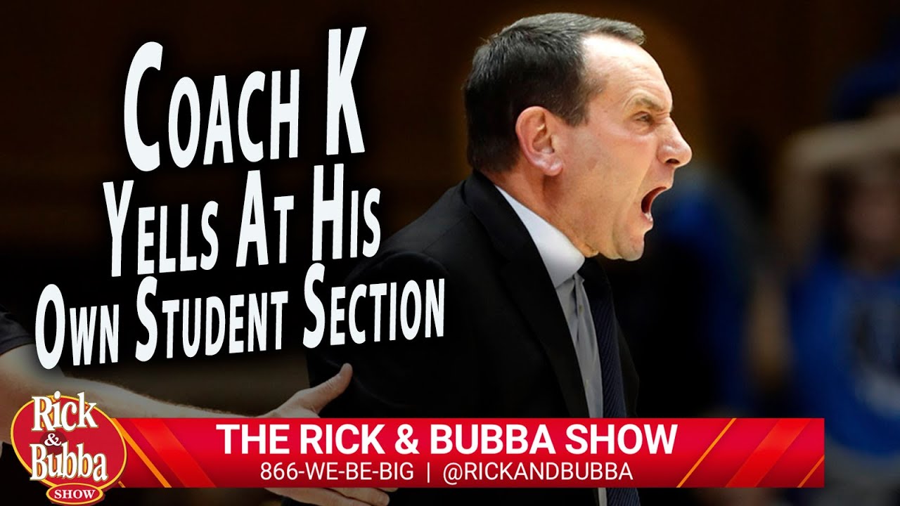 Coach K Yells at His Own Student Section - YouTube