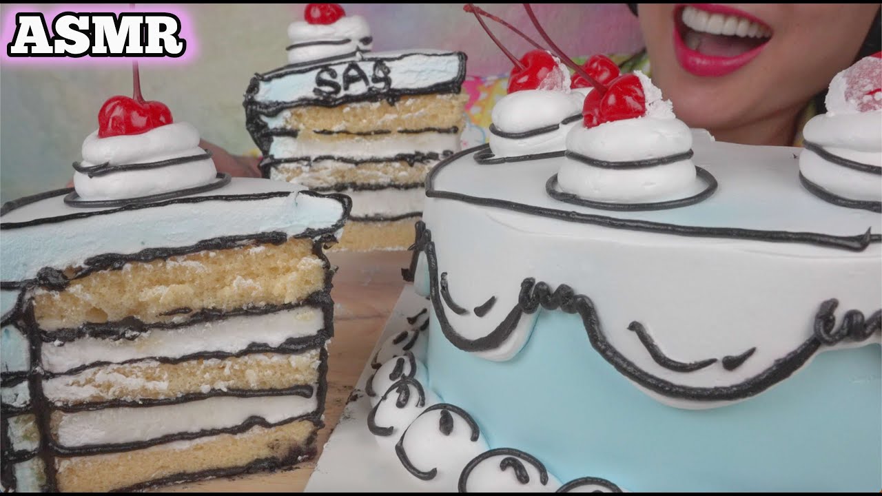 ASMR CAKE FOR BREAKFAST PART 1 (EATING SOUNDS) LIGHT WHISPERS | SAS-ASMR - YouTube