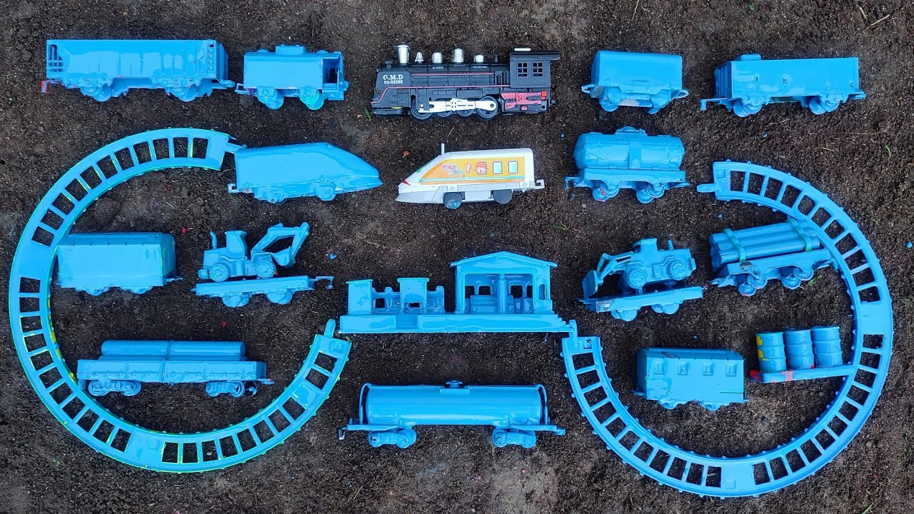 membersihkan dan merakit kereta api Frozen kereta api uap kereta api ...