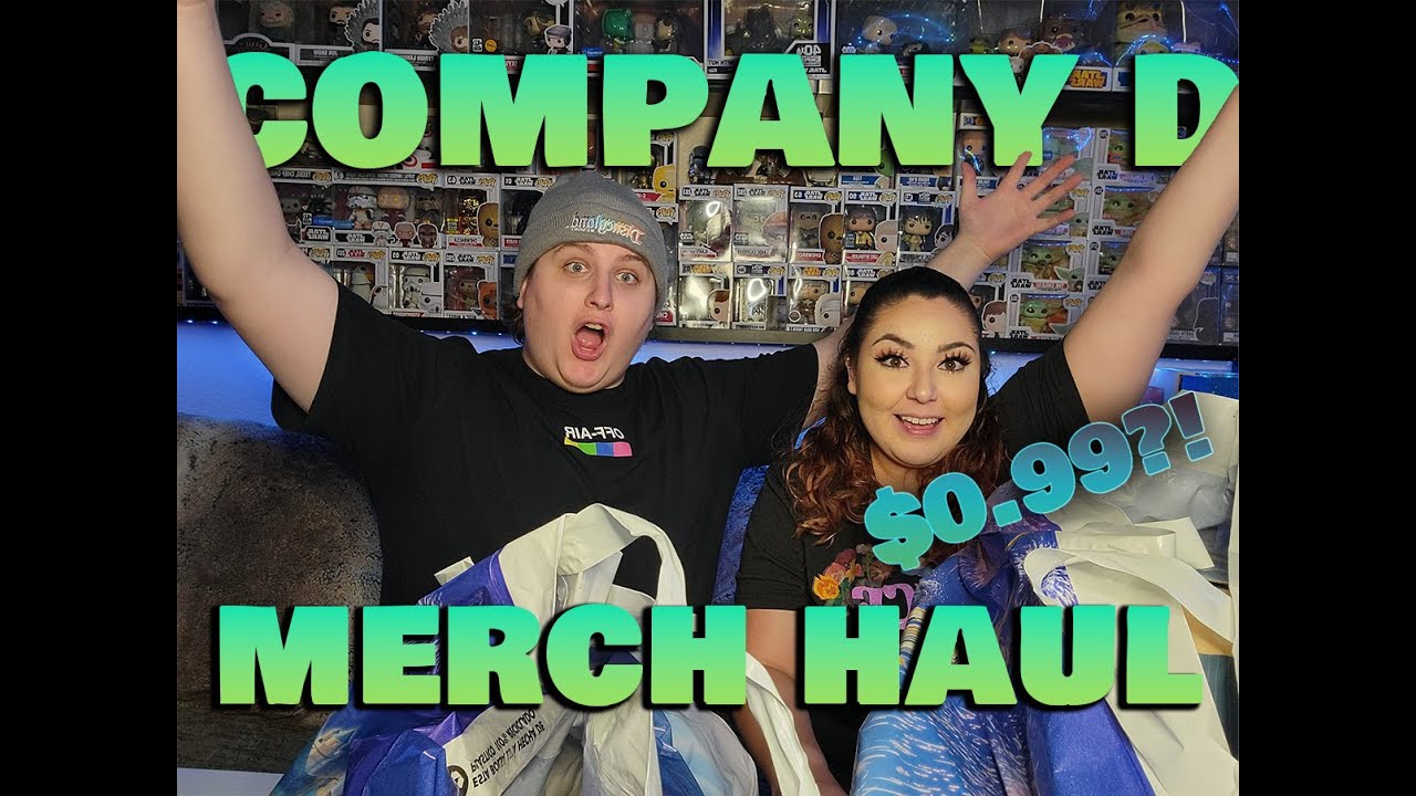 [FIRST TIME AT COMPANY D!!] MERCH HAUL!! - YouTube