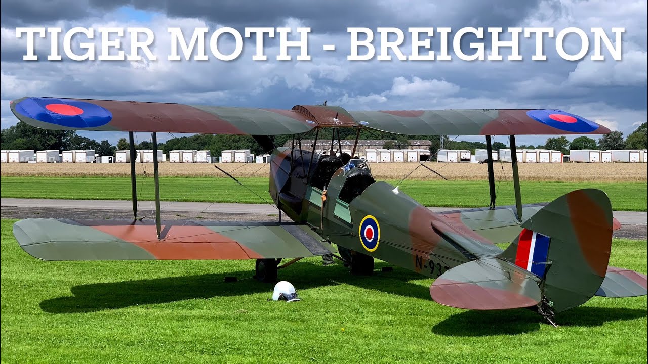 Flying the Tiger Moth - Breighton Airfield- August 2023 - YouTube