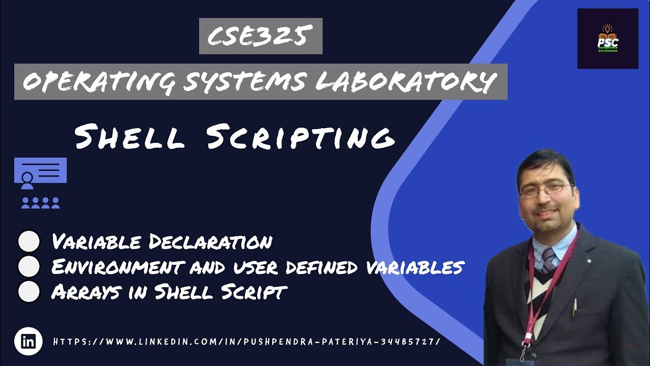 Shell Scripting Environment And User Defined Variables Arrays Youtube