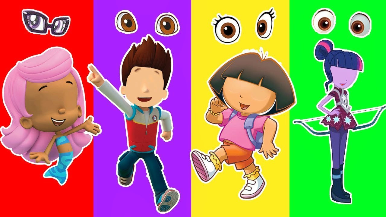 Wrong Eyes Dora the Explorer Bubble Guppies Little Pony Ryder Finger ...